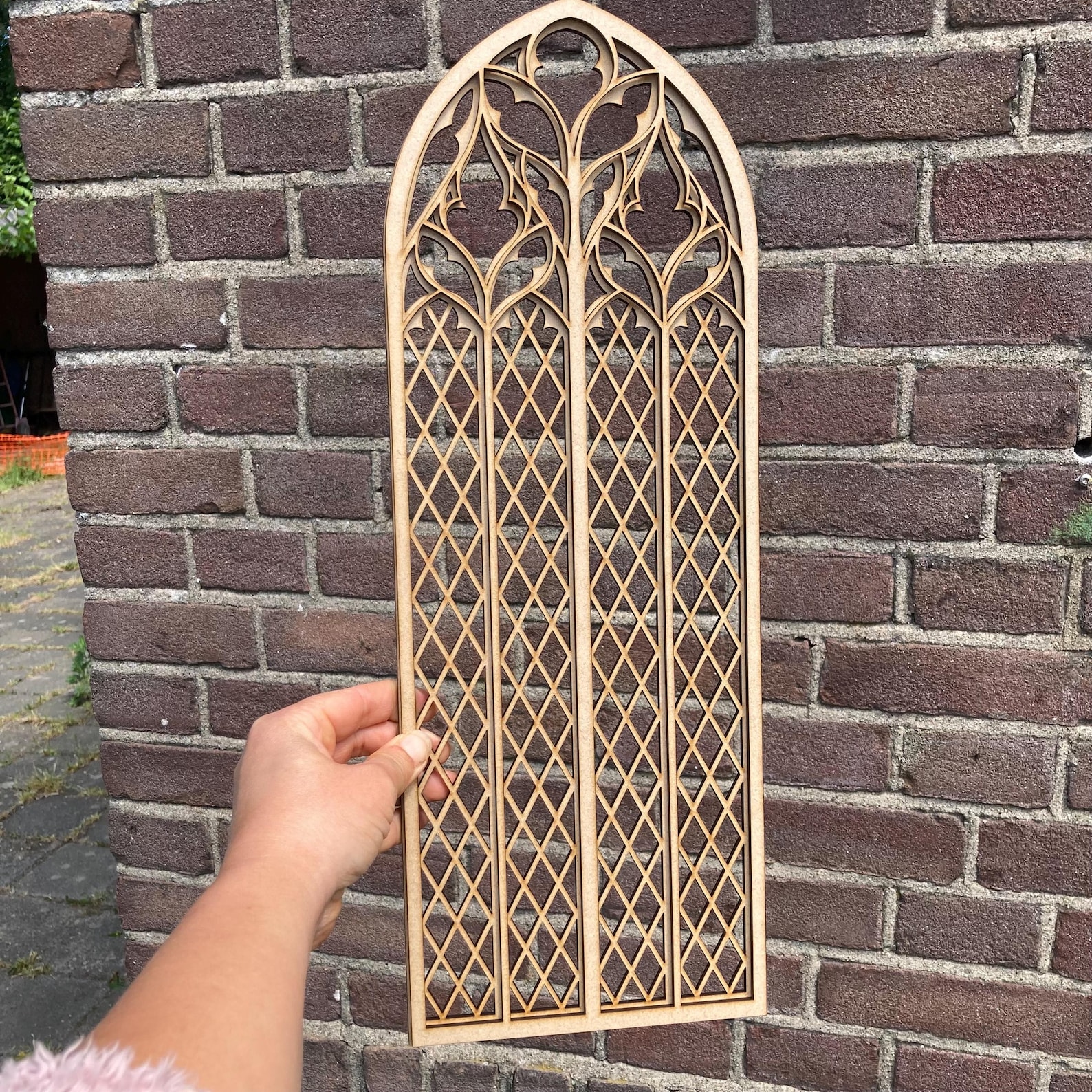 Gothic Cathedral Window Wall Decor: MDF Tracery, Unpainted DIY Kit - Etsy