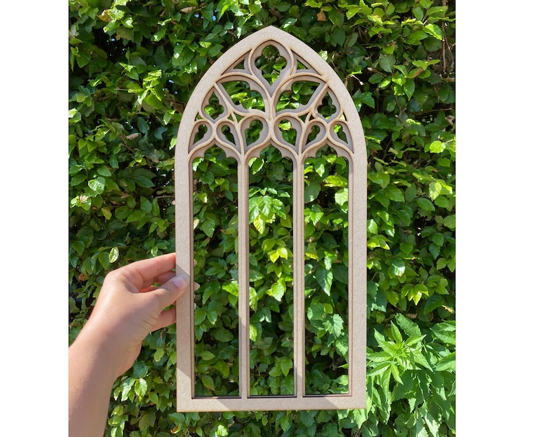 Wall Decor, Gothic Tracery Arch, Cathedral Window, Gothic Revival ...