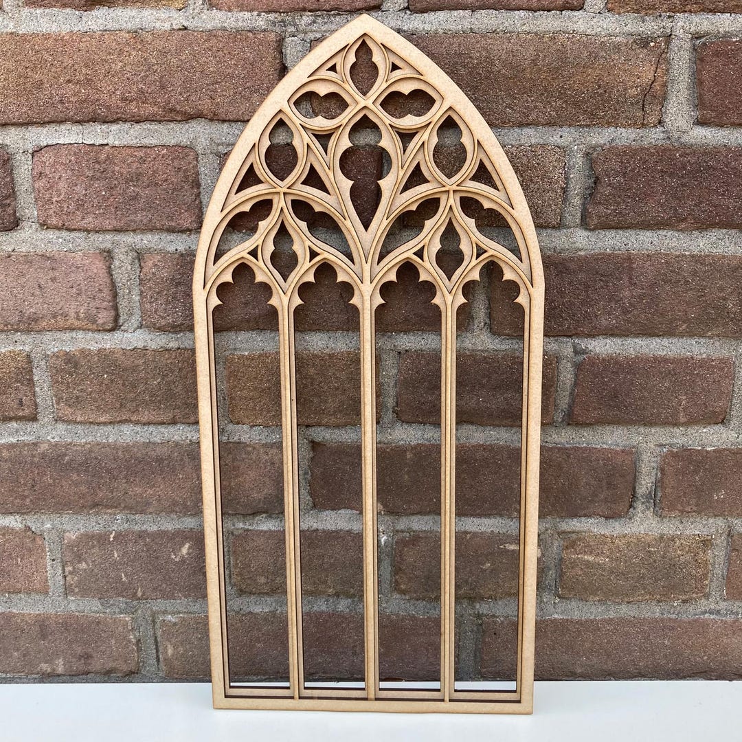 Gothic Revival Wall Decor, Gothic Tracery Home Decor, Cathedral Window ...