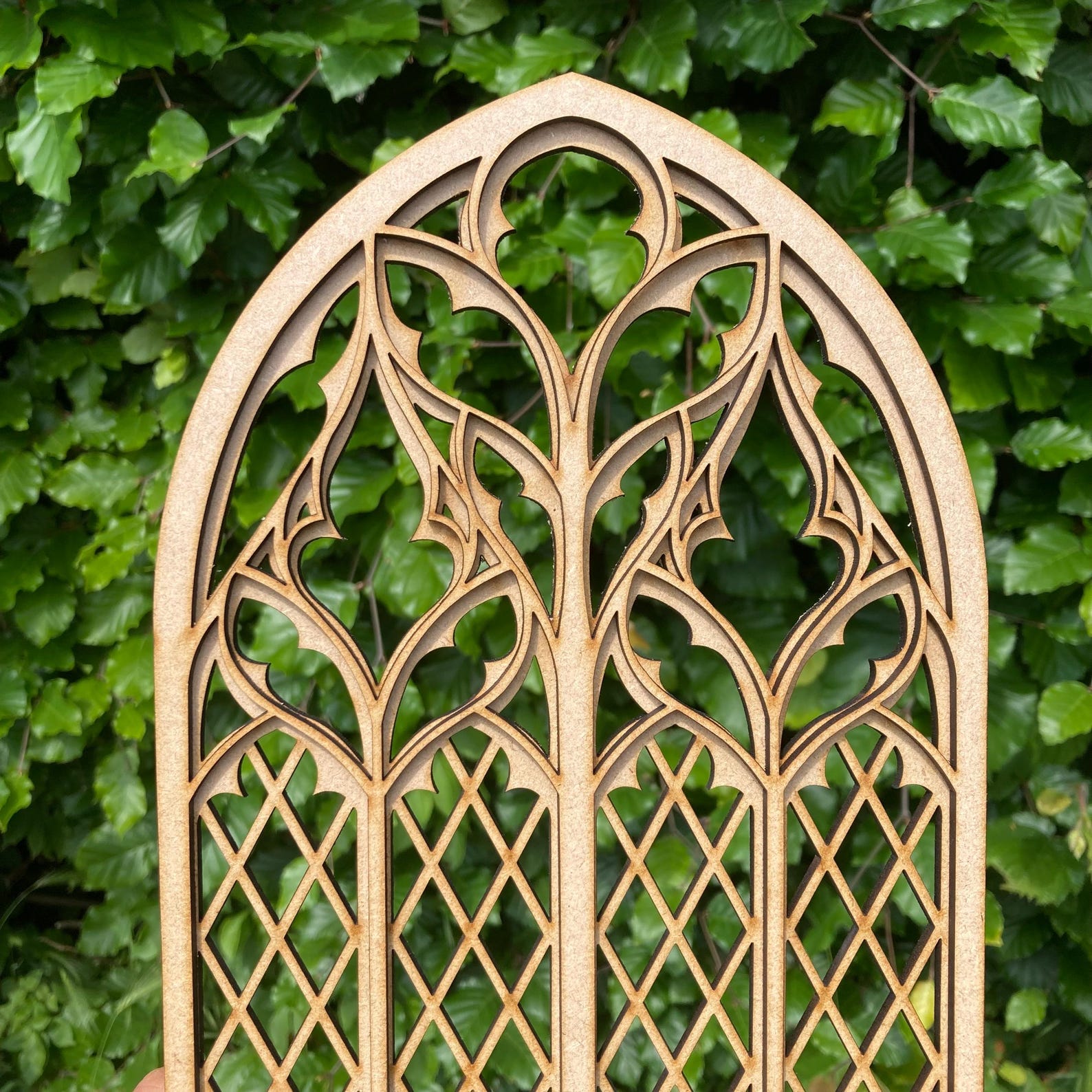 Gothic Cathedral Window Wall Decor: MDF Tracery, Unpainted DIY Kit - Etsy