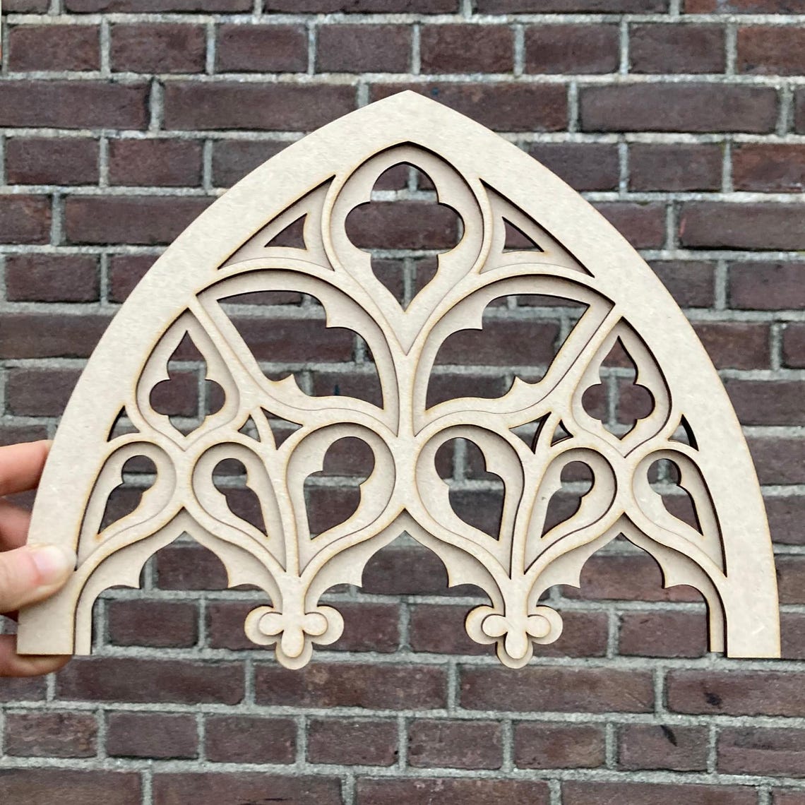 Large Gothic Cathedral Arch Wall Decor: MDF Tracery Window - Etsy