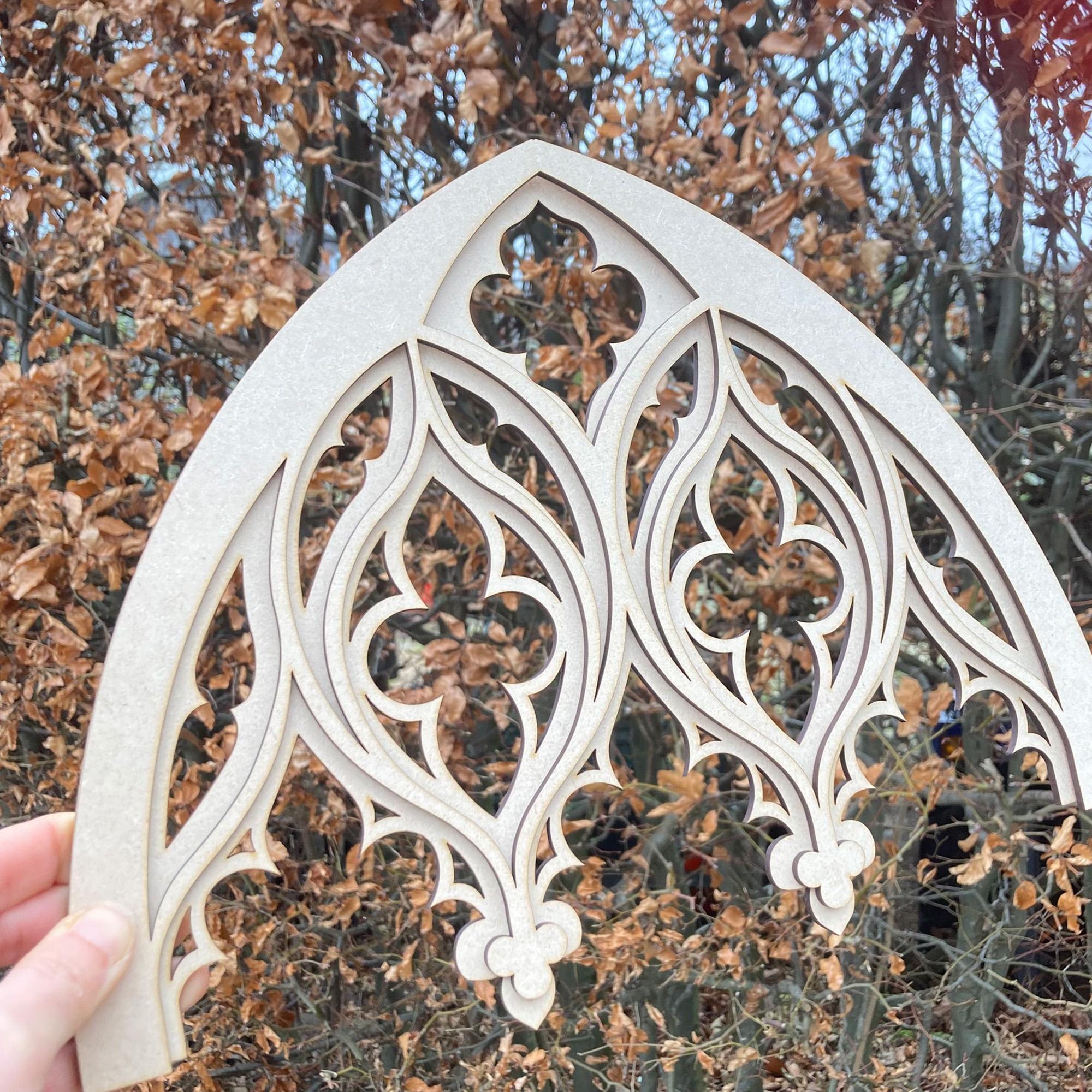 Wall Decor, Gothic Tracery Home Decor, Cathedral Window, Frame Making ...