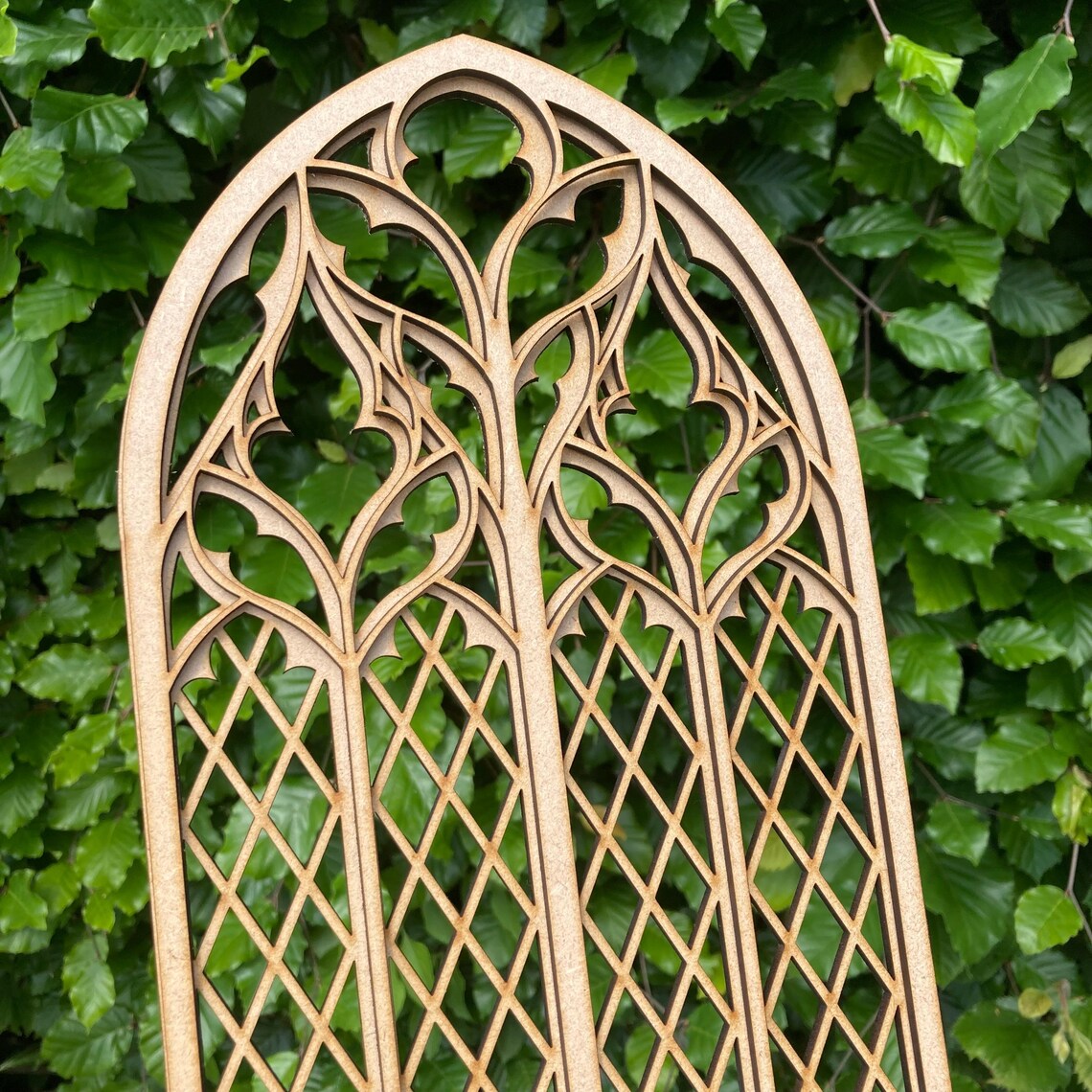 Gothic Cathedral Window Wall Decor: MDF Tracery, Unpainted DIY Kit - Etsy