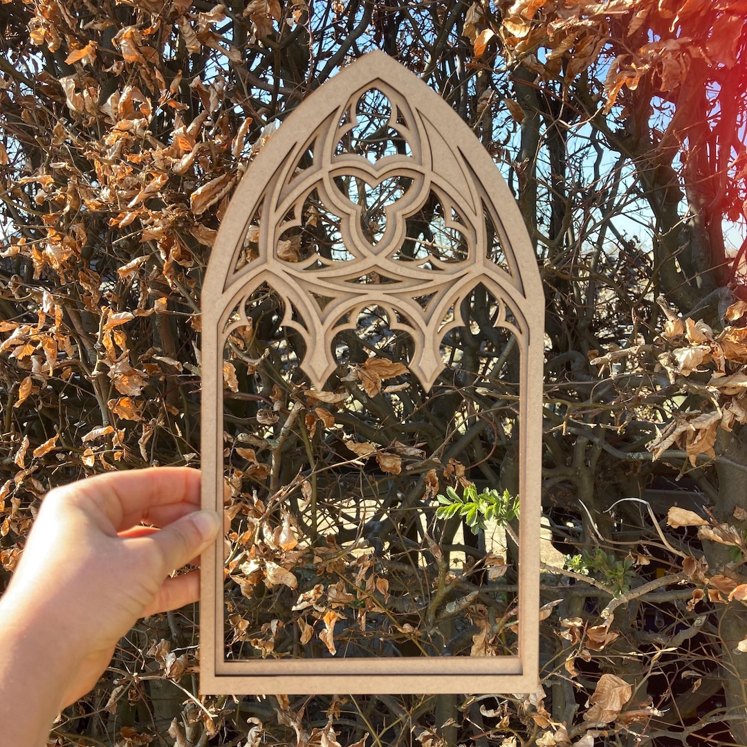 Wall Decor, Gothic Tracery Home Decor, Cathedral Window, Victorian Goth ...