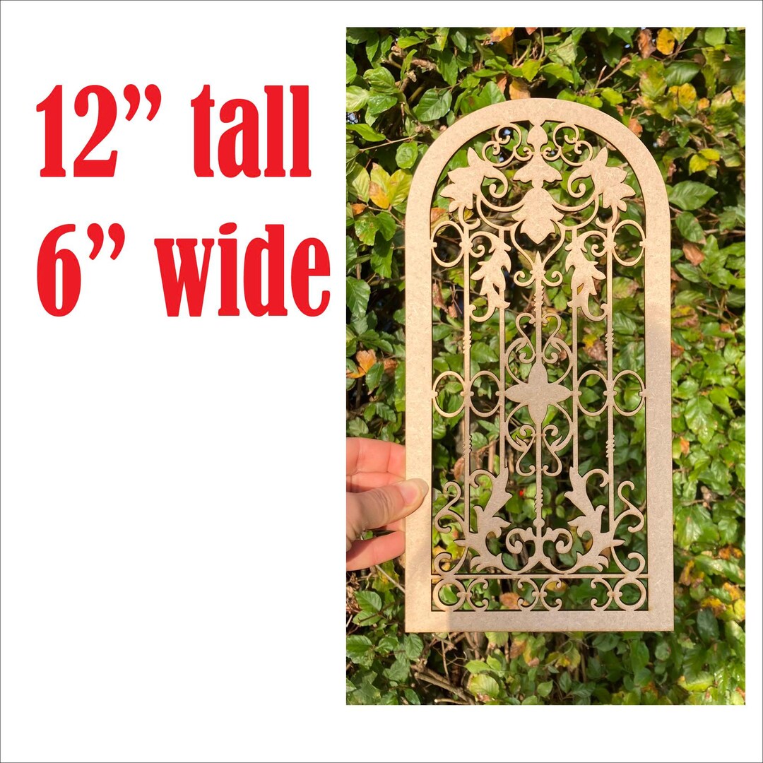 Wall Decor Panel, Door Window Gril Panel, MDF Laser Ornament Panel Home ...