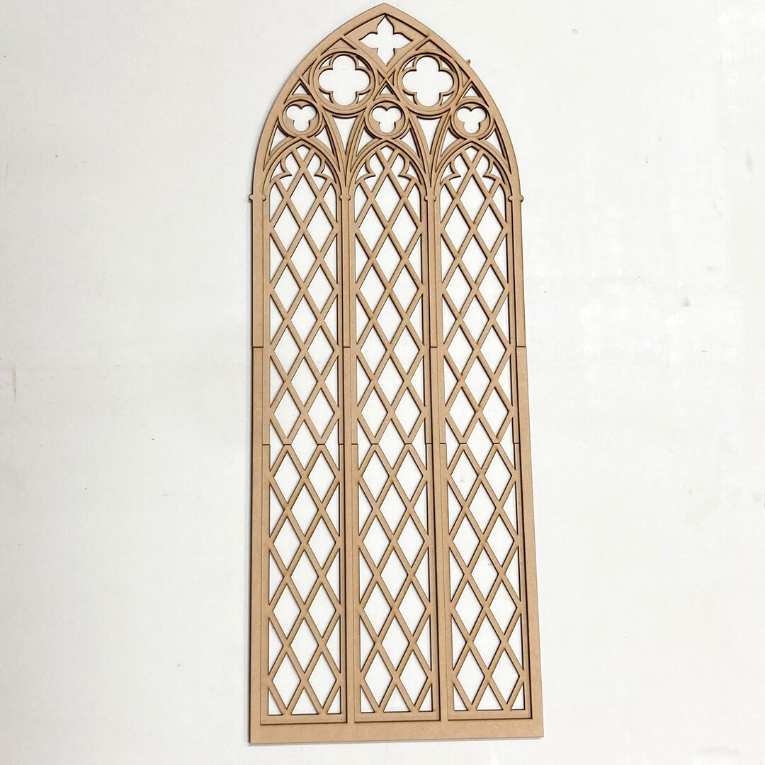 Wall Decor, Gothic Tracery Home Decor, Cathedral Window, Church Window ...