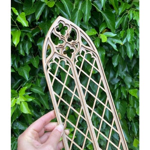 MDF Gothic Window Decor, Cathedral Arch Wall Art, Fantasy Room Panel ...
