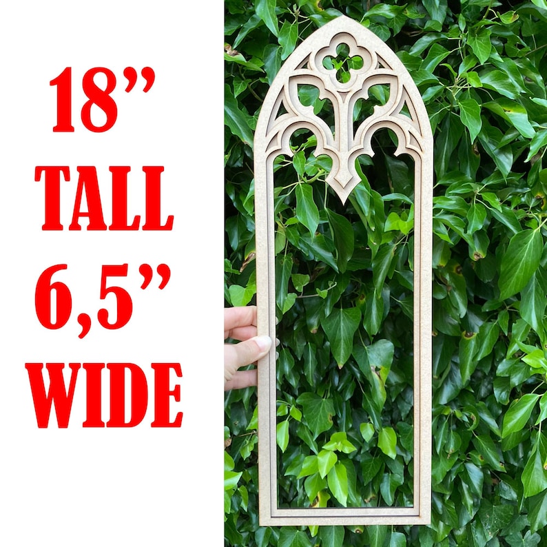 Wall Decor, Gothic Tracery Home Decor, Cathedral Window, Victorian Goth ...