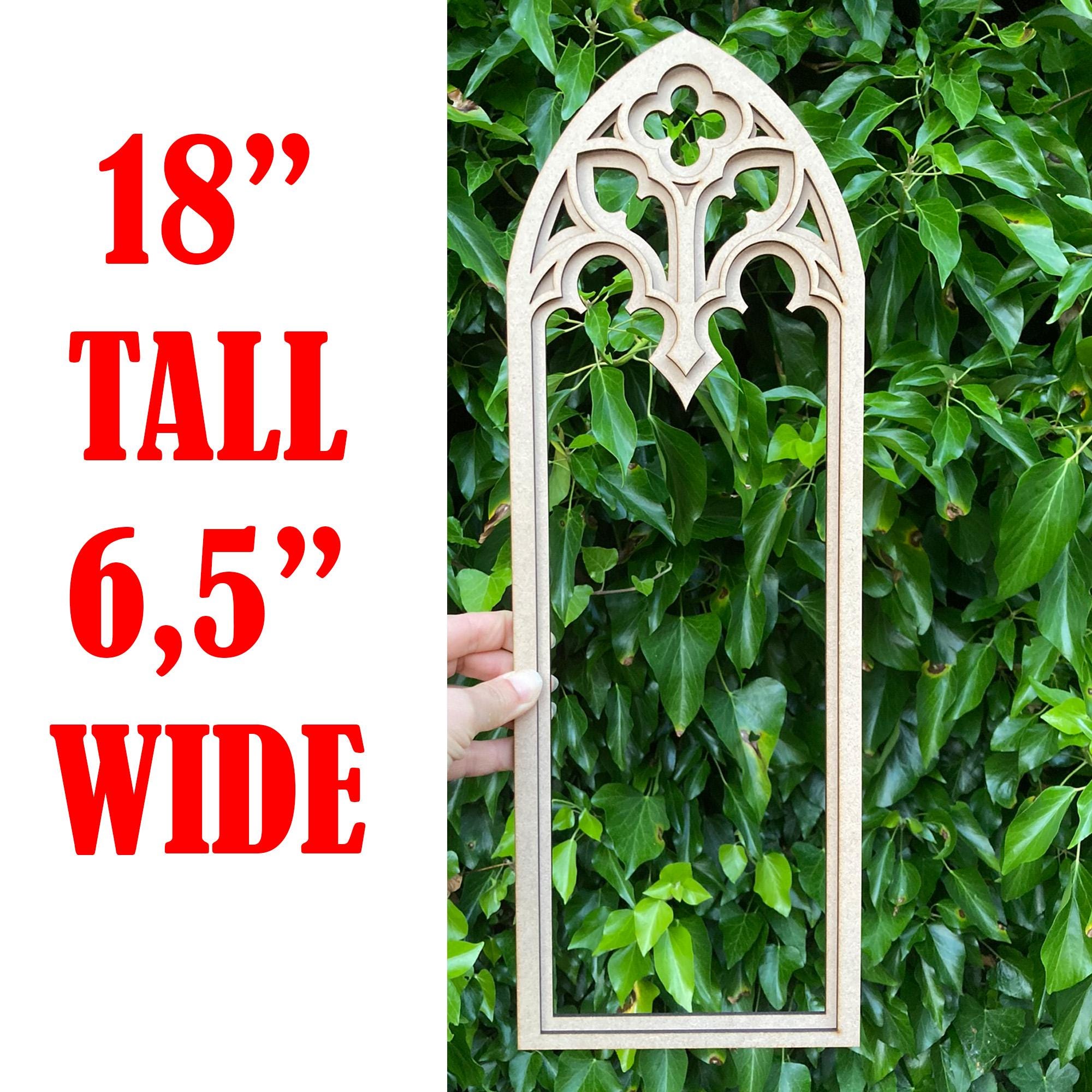 Wall Decor, Gothic Tracery Home Decor, Cathedral Window, Victorian Goth ...