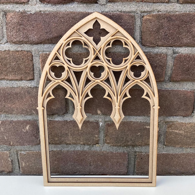 Wall Decor, Gothic Tracery Home Decor, Cathedral Window, Victorian Goth ...