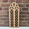 MDF Gothic Window Decor, Cathedral Arch Wall Art, Fantasy Room Panel ...
