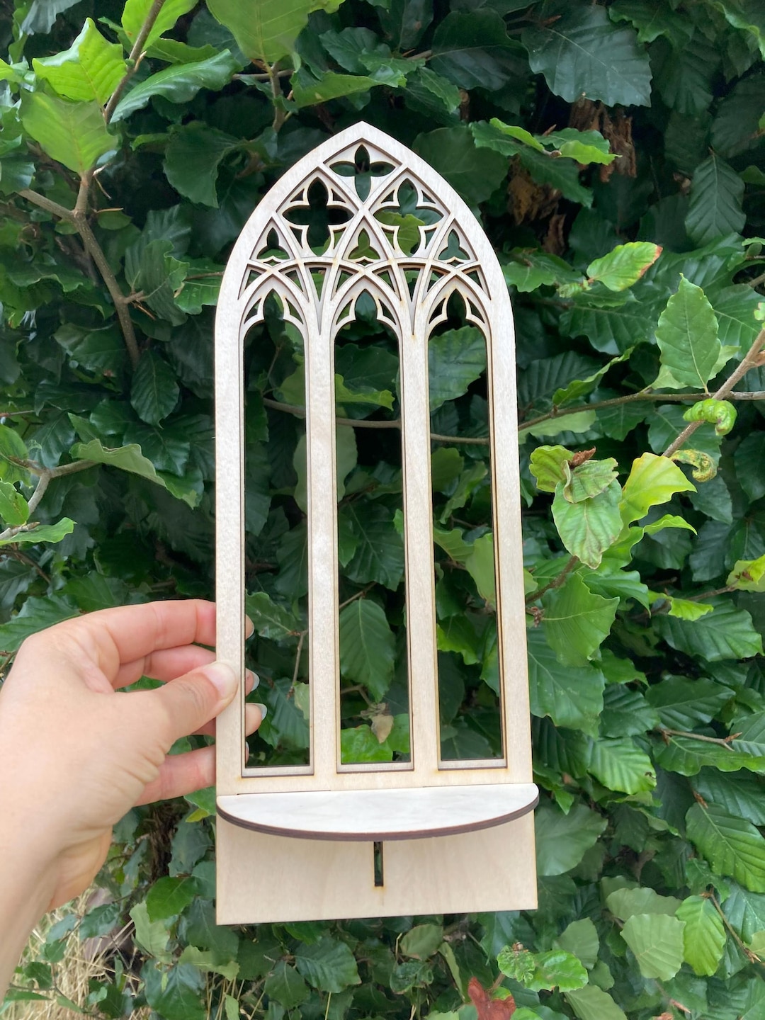 Gothic Arch Mini Altar Shelf, Birch Plywood Shrine, Crystal Display - Etsy