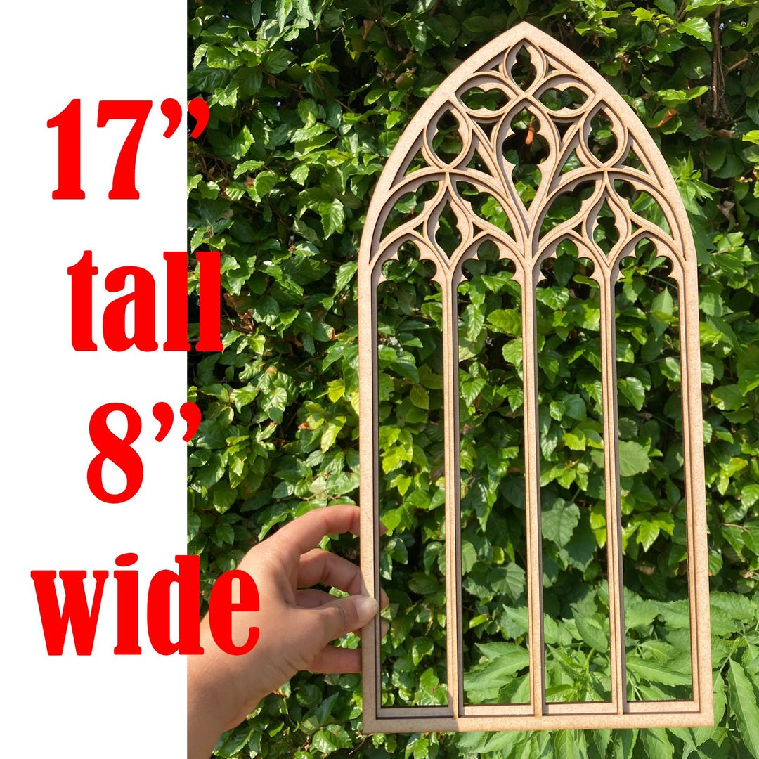 Gothic Revival Wall Decor, Gothic Tracery Home Decor, Cathedral Window ...