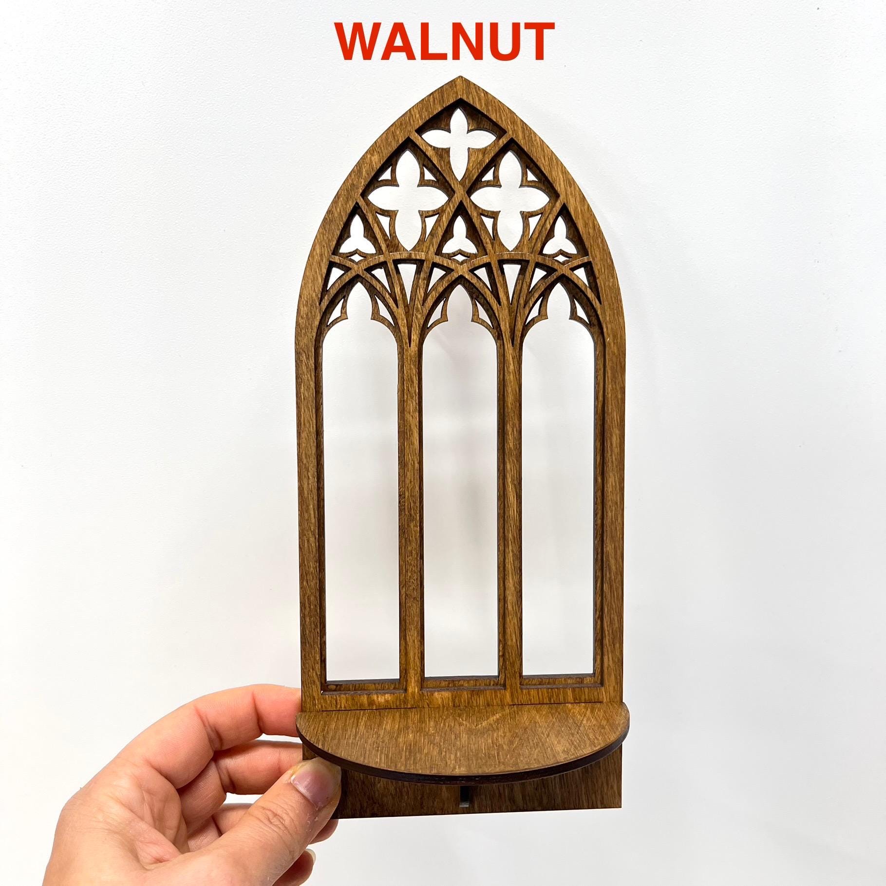 Gothic Arch Wall Shelf DIY Kit: Religious Home Decor, Catholic Shrine ...