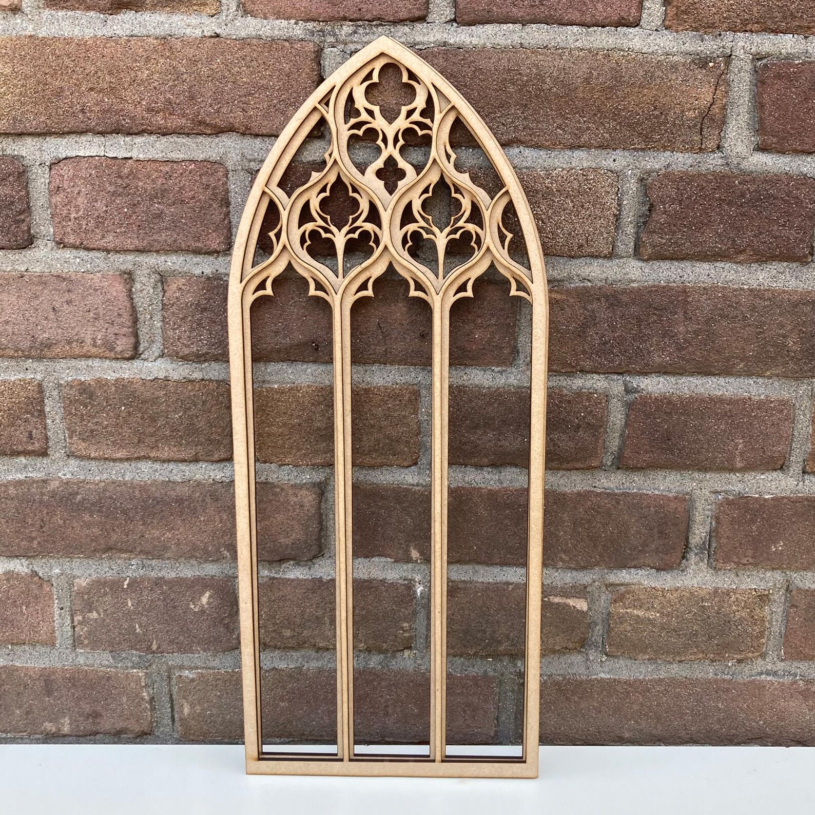 Gothic Cathedral Window Frame: MDF Tracery Wall Decor (17x7) - Etsy