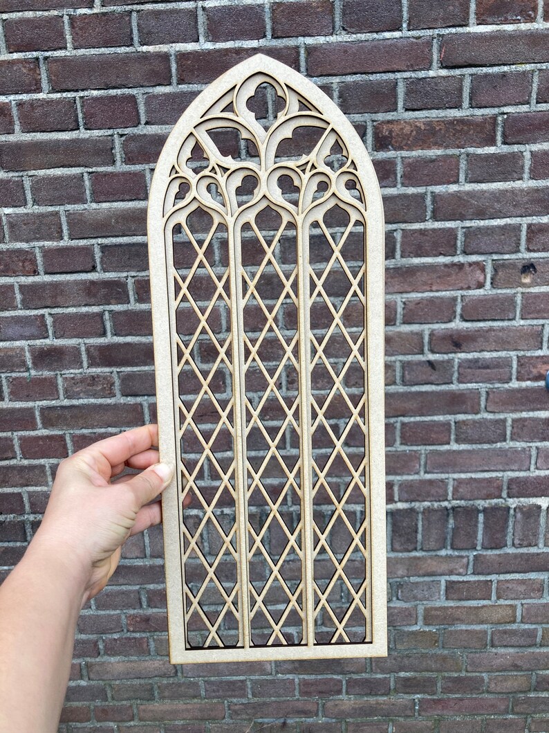 Wall Decor, Gothic Tracery Home Decor, Cathedral Window, Gothic Revival ...