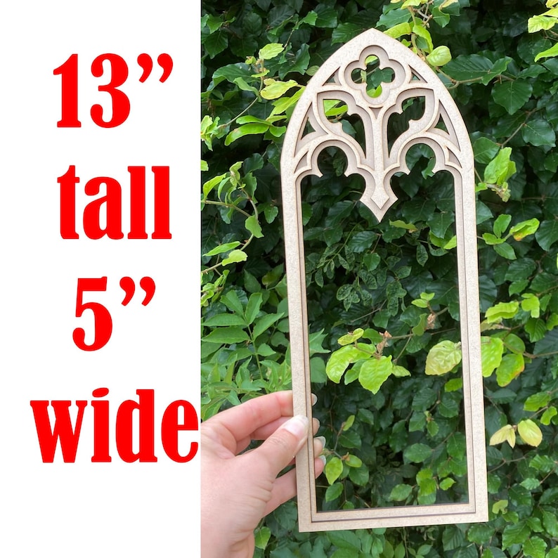 Wall Decor, Gothic Tracery Home Decor, Cathedral Window, Gothic Revival ...