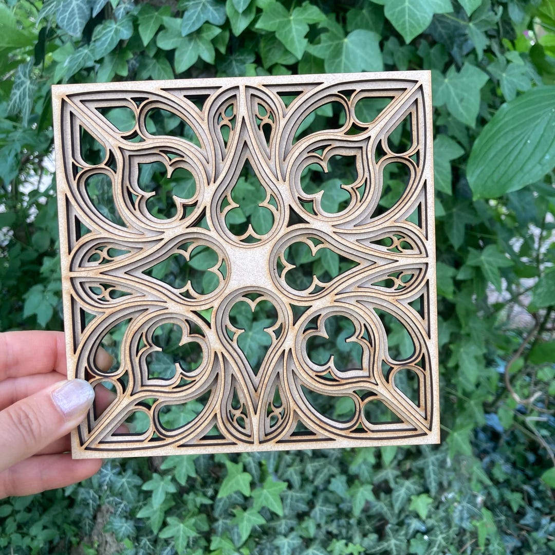 Gothic Tracery Wall Decor, Cathedral Window Decoration, Teacery Panel ...