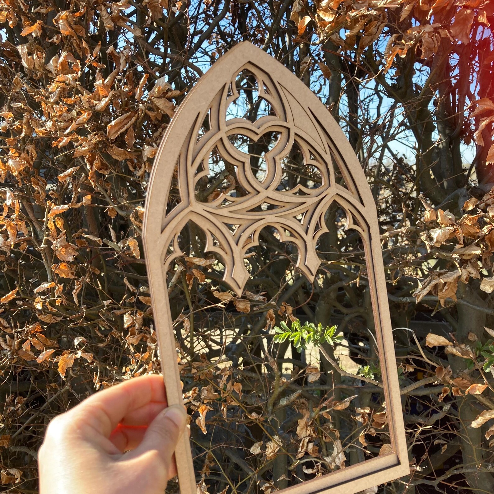 Wall Decor, Gothic Tracery Home Decor, Cathedral Window, Victorian Goth ...