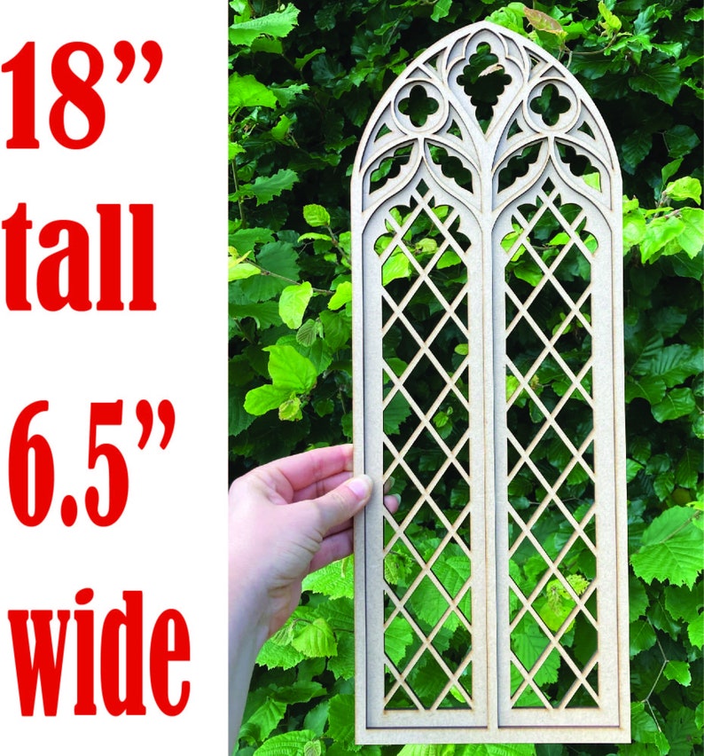 Wall Decor, Gothic Tracery Home Decor, Cathedral Window, Victorian Goth ...