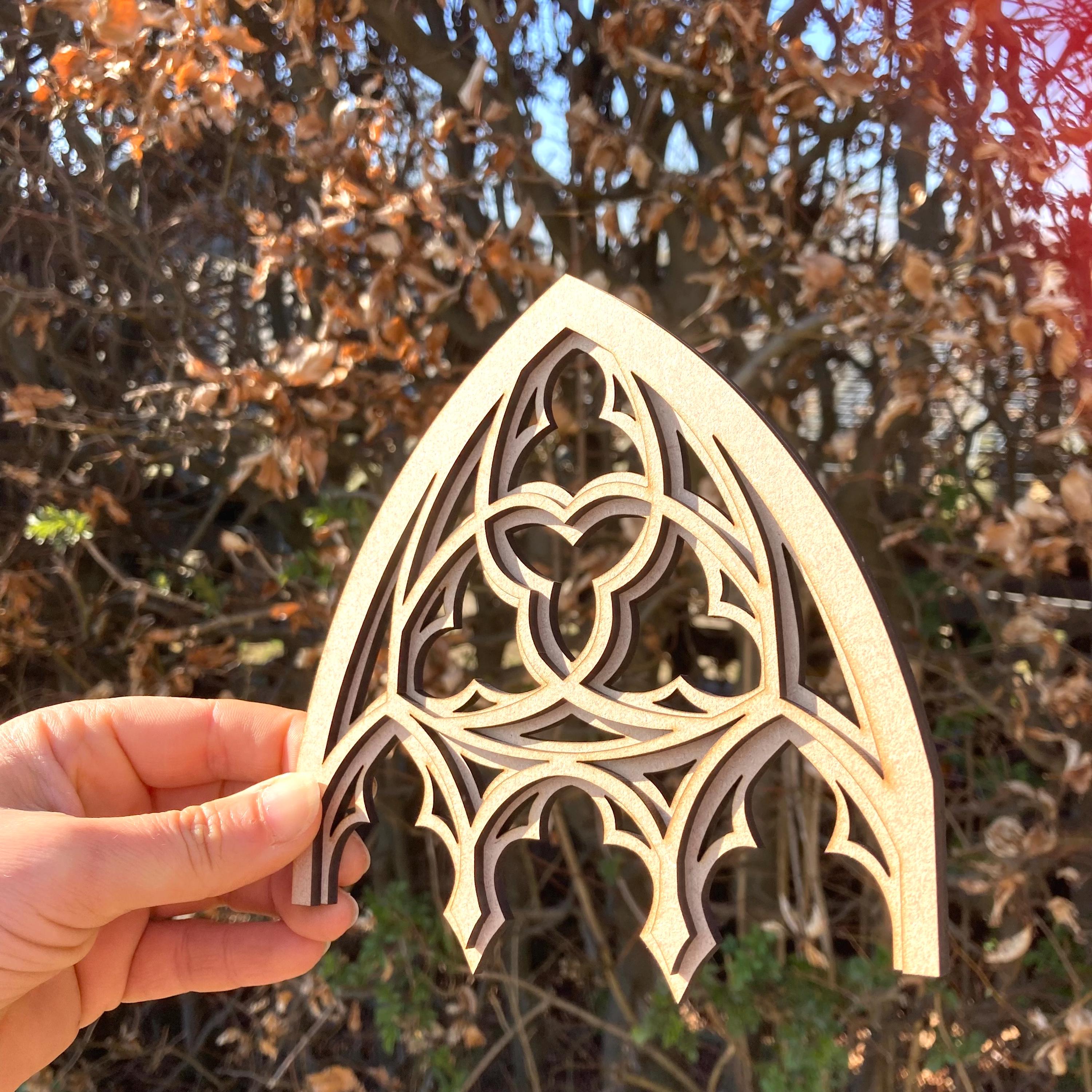 Wall Decor, Gothic Tracery Home Decor, Cathedral Window, Frame Making ...