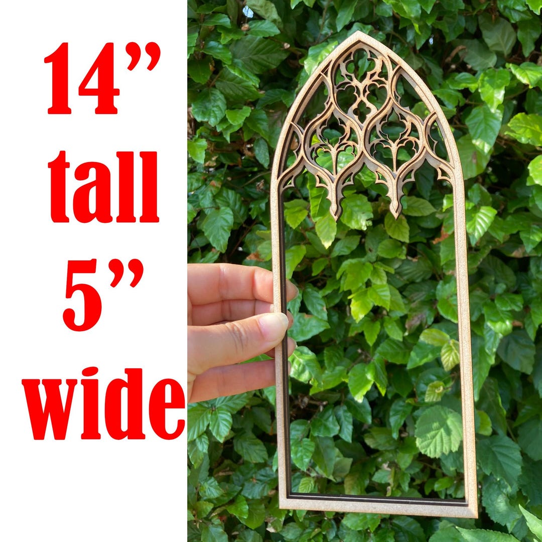 Gothic Revival Wall Decor, Gothic Tracery Home Decor, Cathedral Window ...