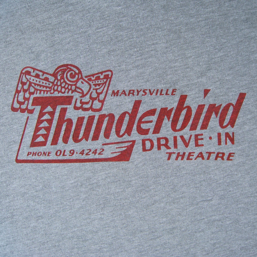 Thunderbird Drive-in Theatre T-shirt - Vintage Retro Tees for Men and ...