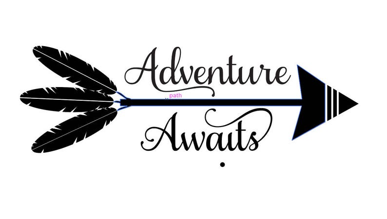 Adventure Awaits Svg, Adventure Svg, Arrow SVG, Floral Svg, Arrow Words ...