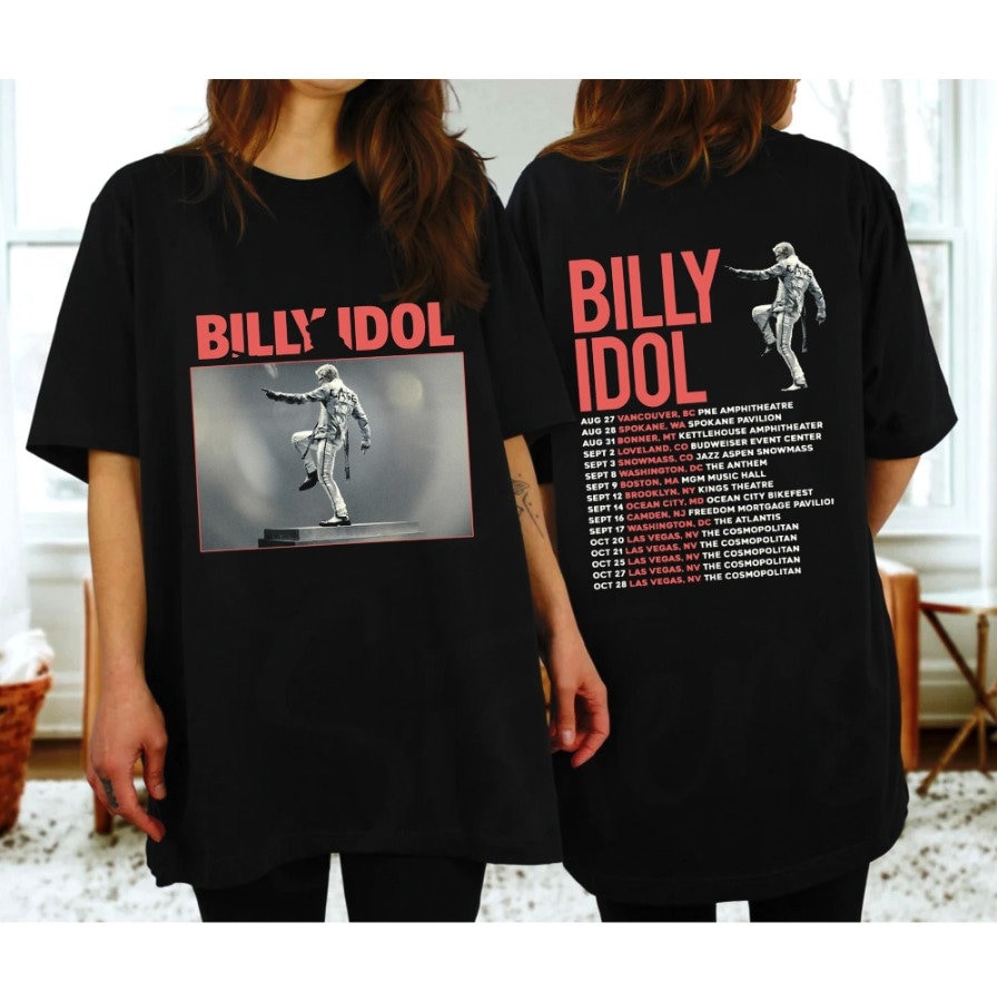 Billy Idol Shirt, Billy Idol 2023 Live Tour Shirt Designed & Sold By ...