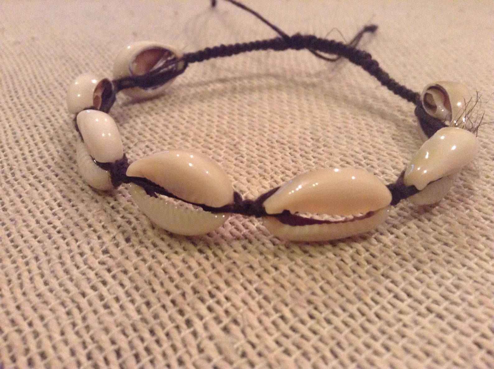 Cowrie Shell Anklet, Beachy Anklet, Beachy Hemp Jewelry, Shell Jewelry ...