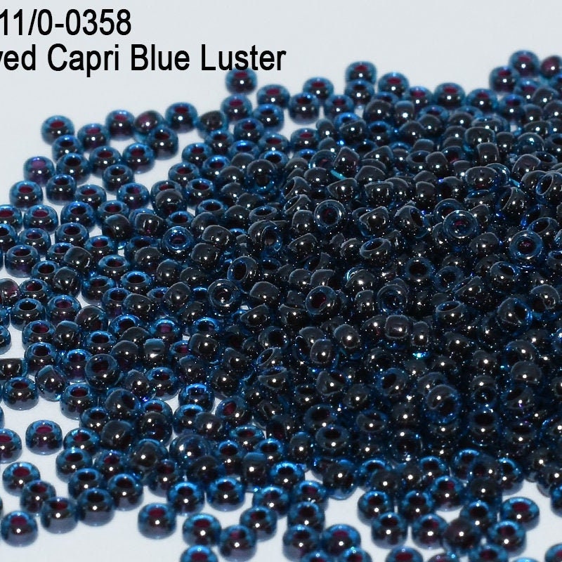 Blue Seed Beads - Etsy