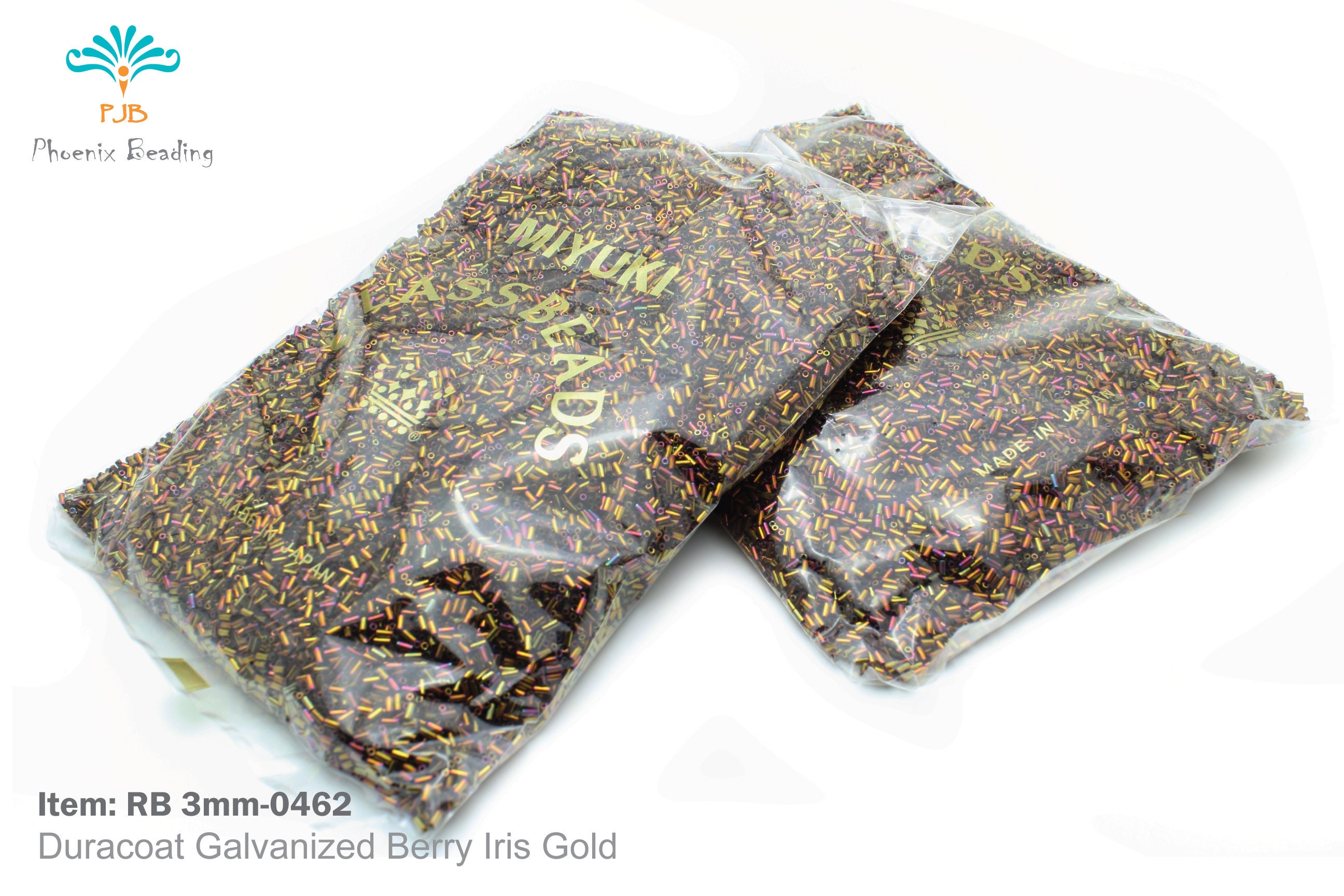 RB03-0462 Miyuki Round Bugles Beads Duracoat Galvanized Berry - Etsy