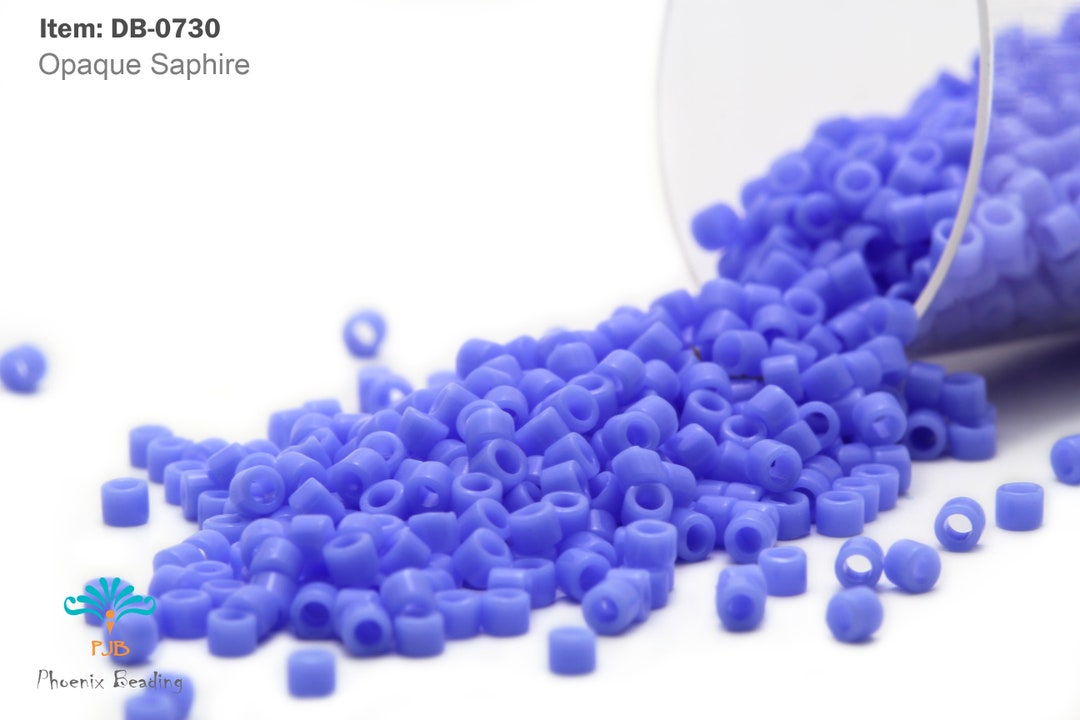 DB-0730 Miyuki Delica 11/0, Opaque Saphire, 5 - 20 Gram Seed Beads - Etsy