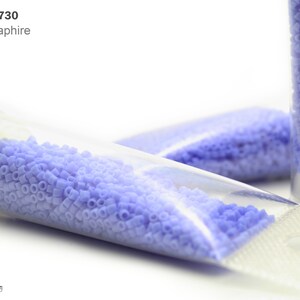 DB-0730 Miyuki Delica 11/0, Opaque Saphire, 5 - 20 Gram Seed Beads - Etsy