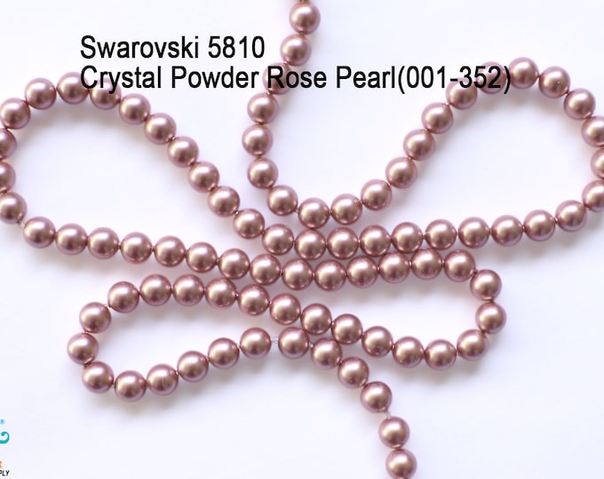 4mm Powder Rose Pearl, Swarovski® Crystals, Powder Rose, 4mm Round 5810 ...