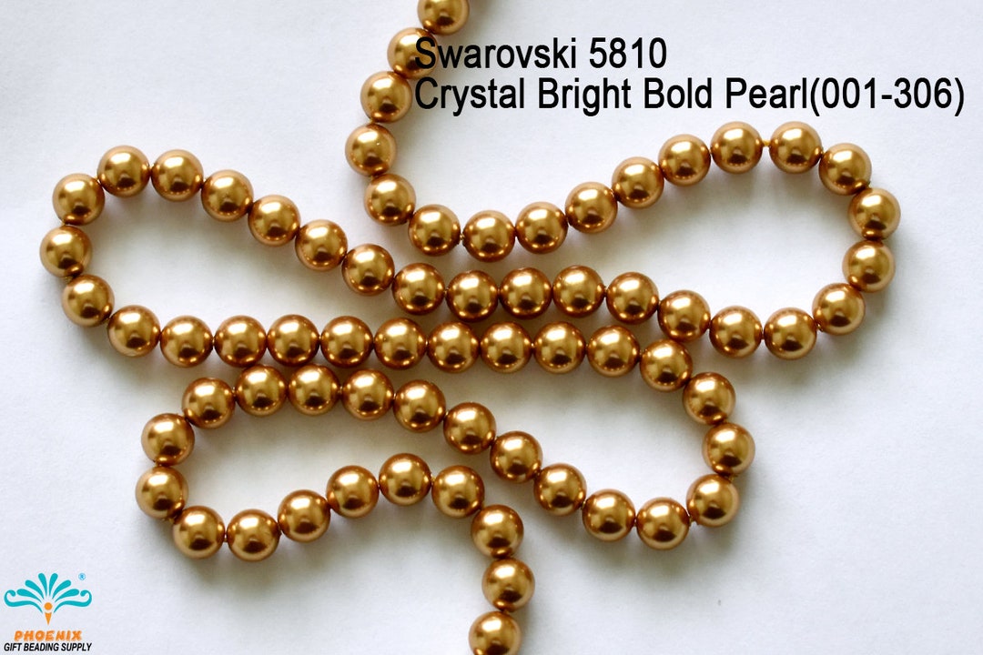 5810-306 Austria Crystal Bright Gold Pearl (001 306 ) - Etsy Hong Kong