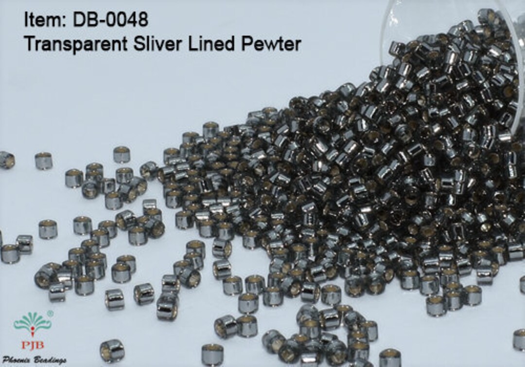 DB-0048 Miyuki Delica 11/0,transparent Silver Lined Fewter , 5 - 20 ...