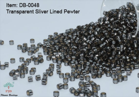 DB-0048 Miyuki Delica 11/0transparent Silver Lined Fewter 5 | Etsy