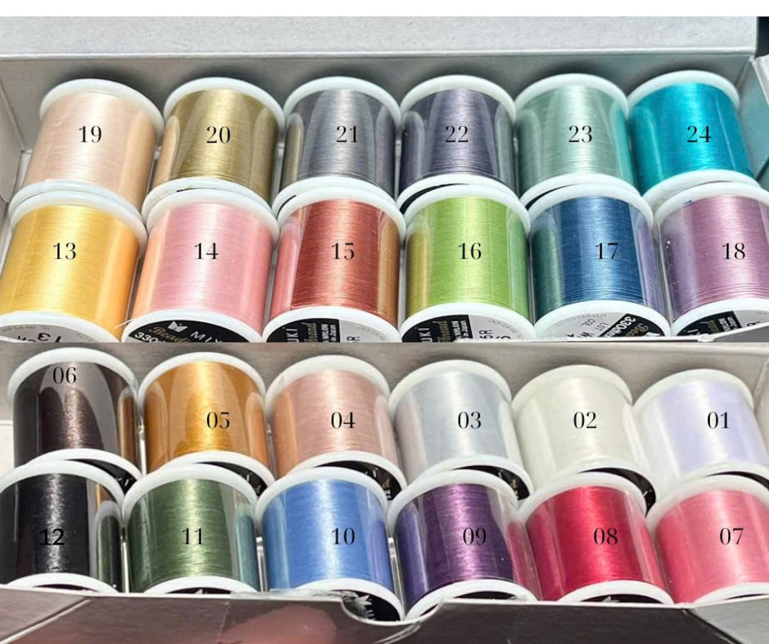 Miyuki Beading Threads 50M Sold 24 Colors per Set . - Etsy