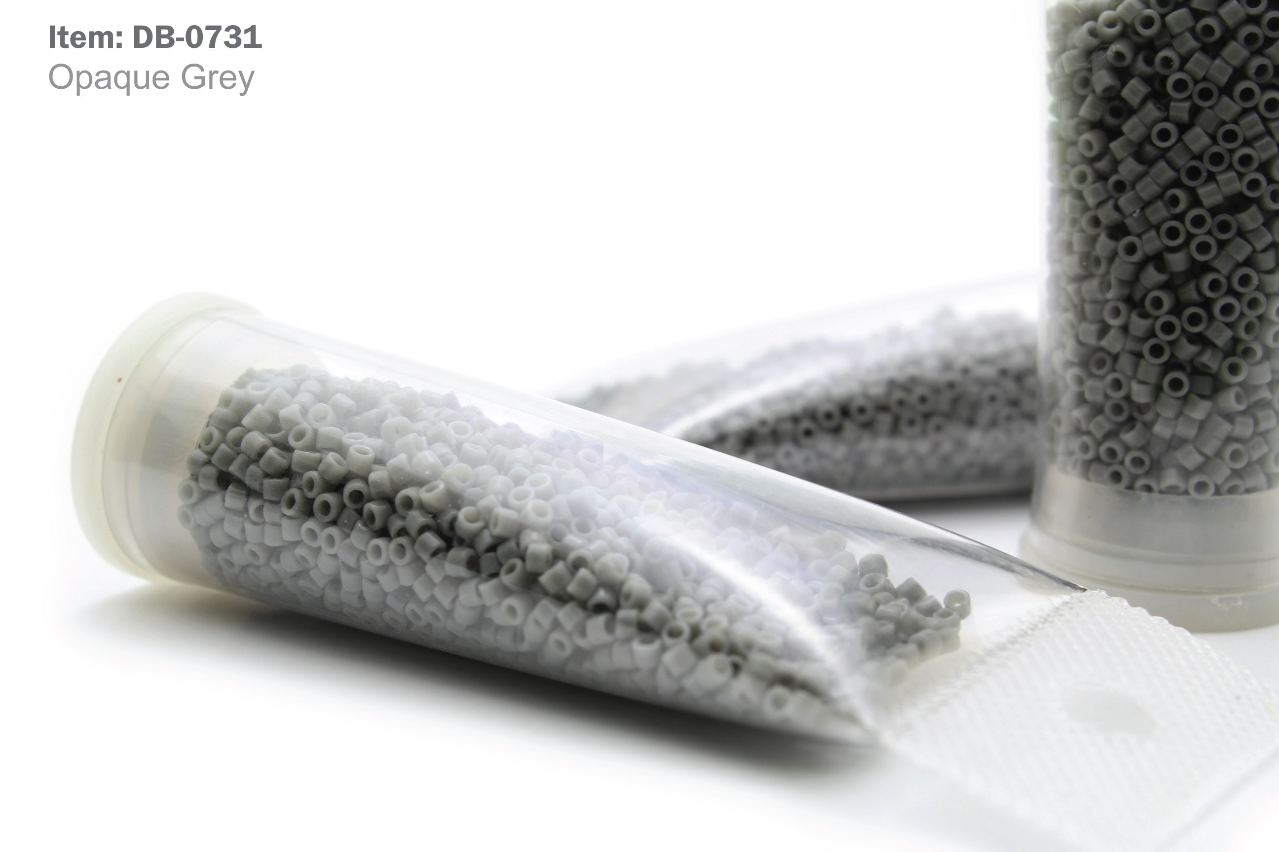 DB-0731 Miyuki Delica 11/0, Opaque Grey, 5 - 20 Gram Seed Beads - Etsy