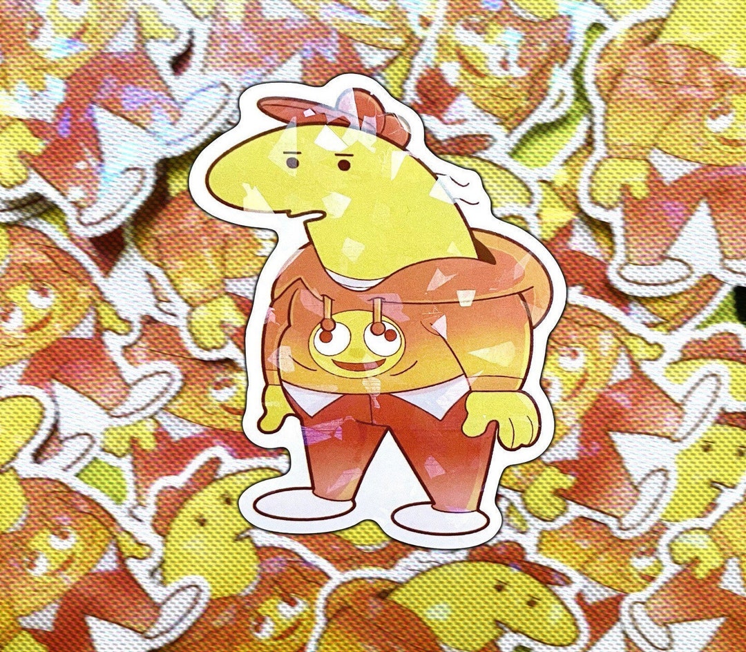 Smiling Friends Charlie Vinyl Holographic Sticker 3 - Etsy