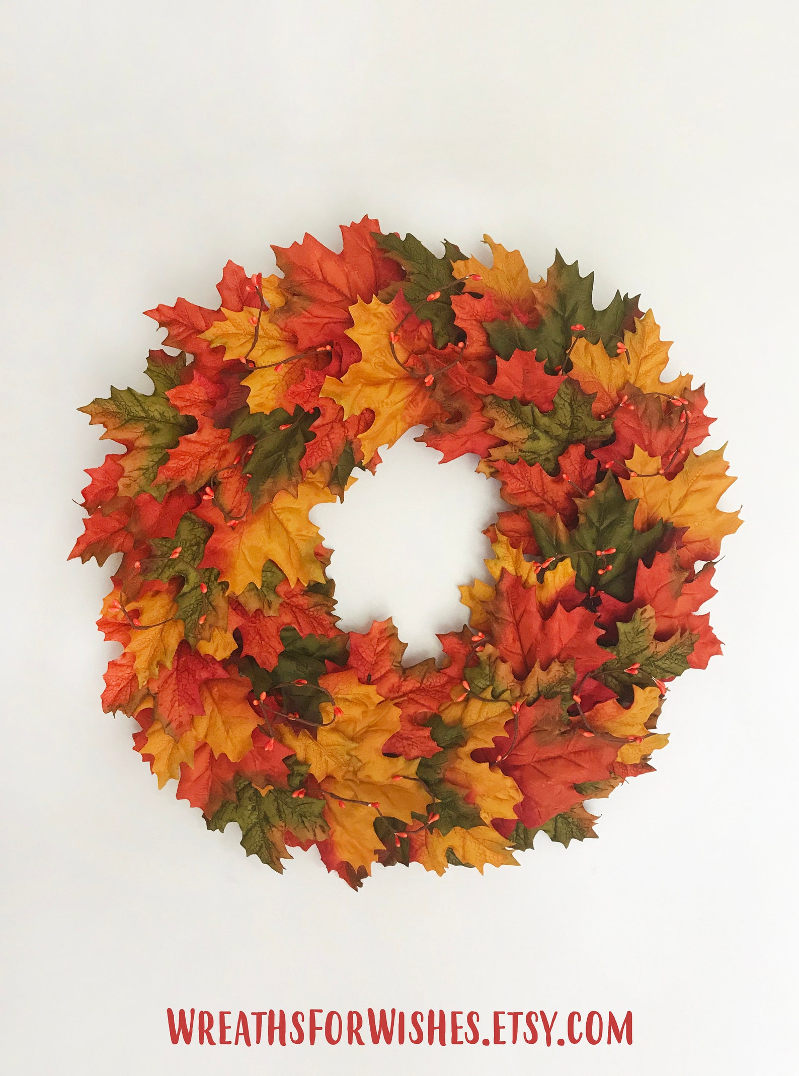 Fall Leaf Wreath Fall Decor Fall Wreath Fall Wreaths Fall - Etsy