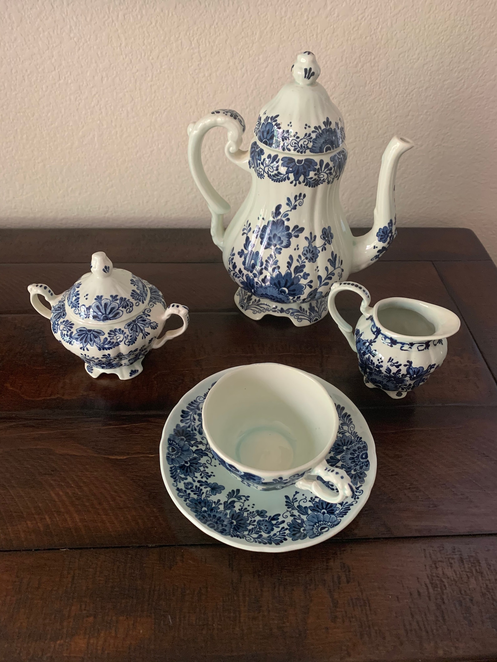 Collectible Vintage Boch Belgium Delft Tea Set Vintage Boch - Etsy