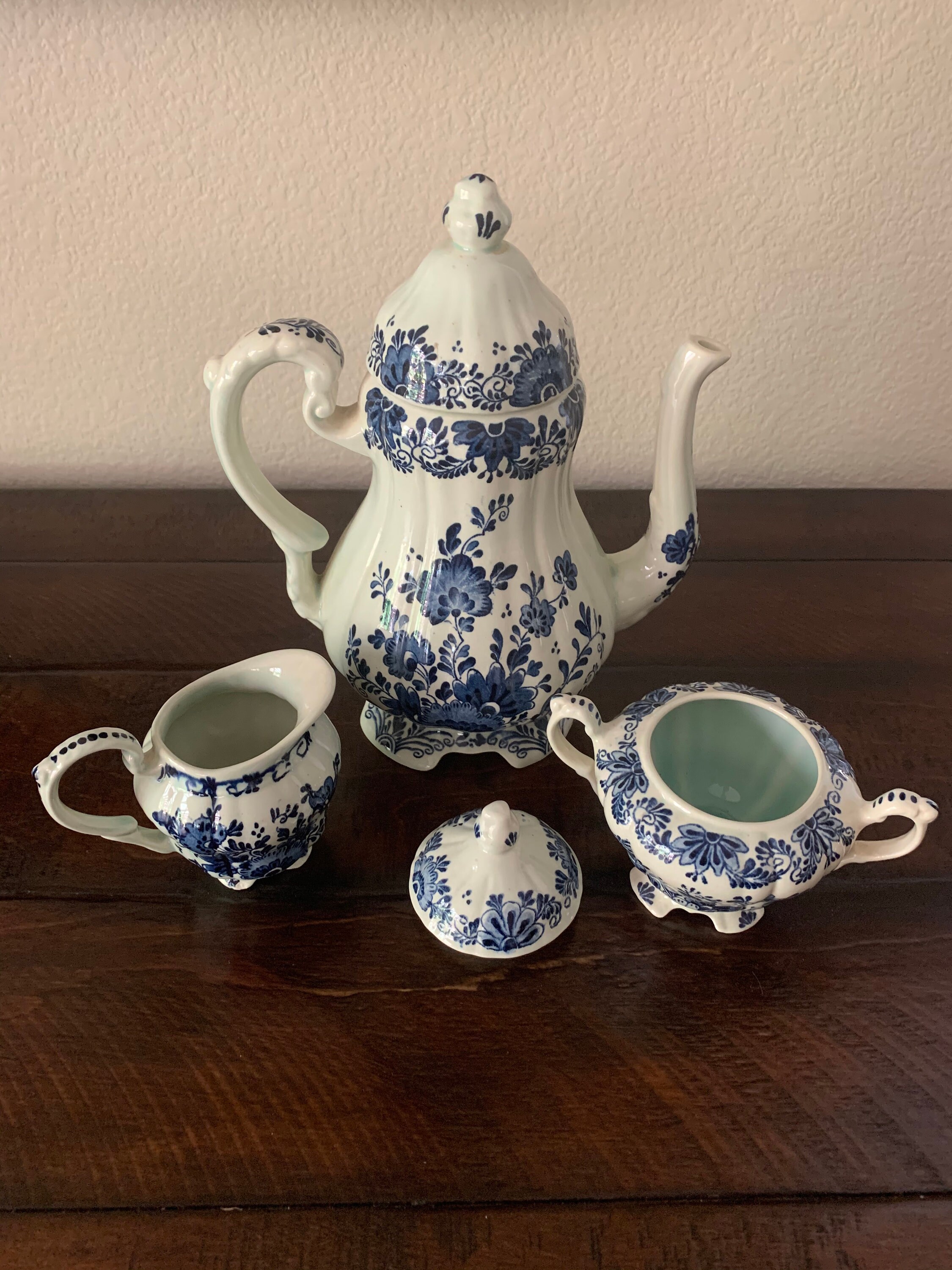 Collectible Vintage Boch Belgium Delft Tea Set Vintage Boch | Etsy