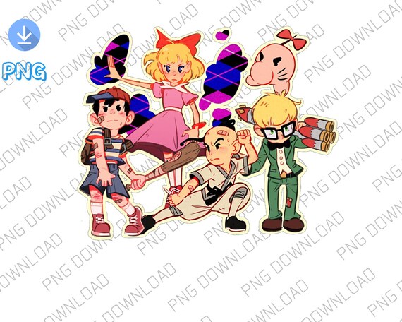 Earthbound Clear Vector Templates Earthbound Clear Retro - Etsy
