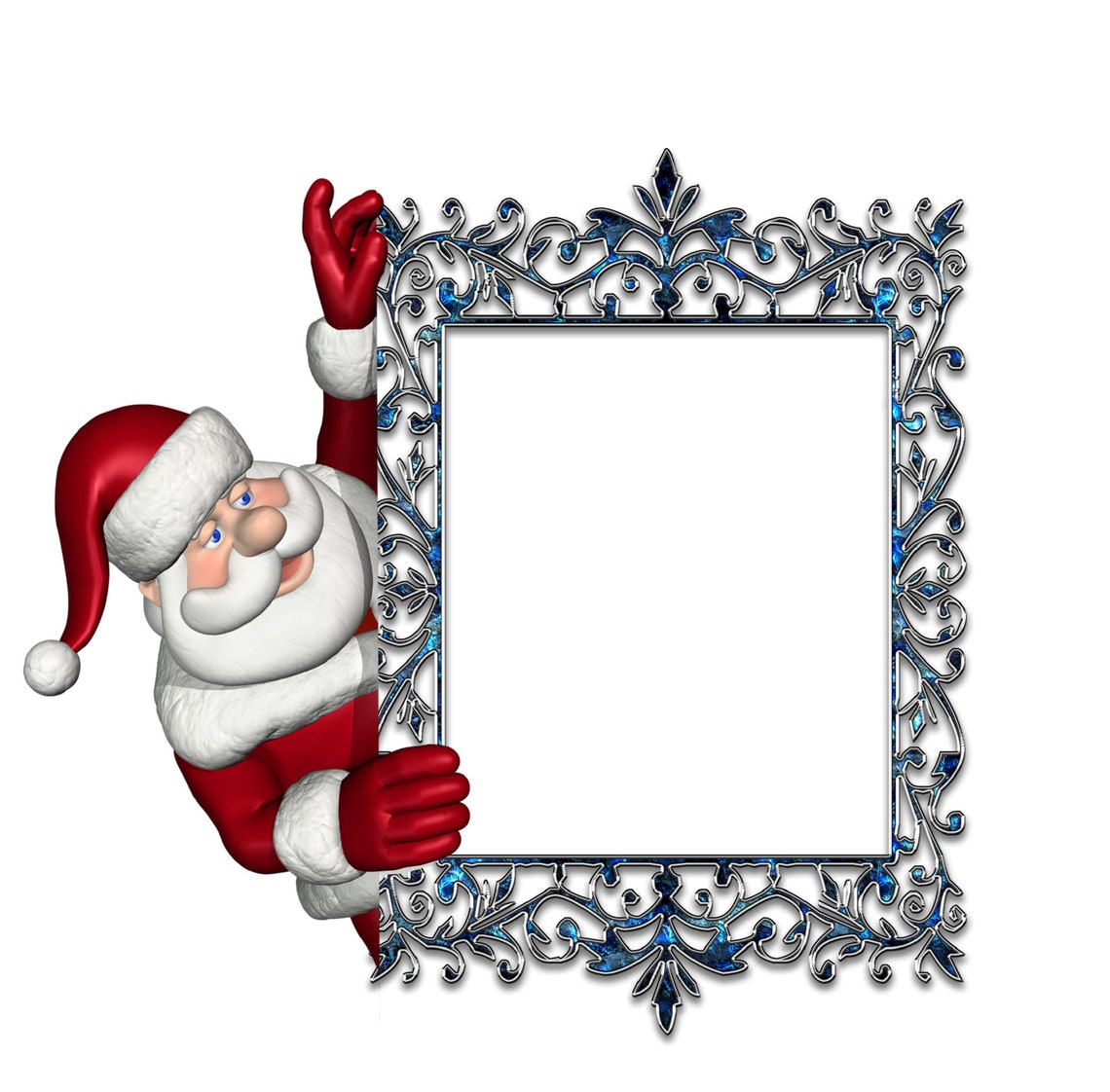 Digital Background Template Virtual Santa Claus Santa - Etsy