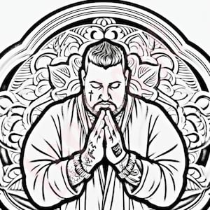 Jelly Roll Coloring Pages, Digital Prints, Jelly Roll Adult Coloring ...