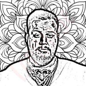 Jelly Roll Coloring Pages, Digital Prints, Jelly Roll Adult Coloring ...