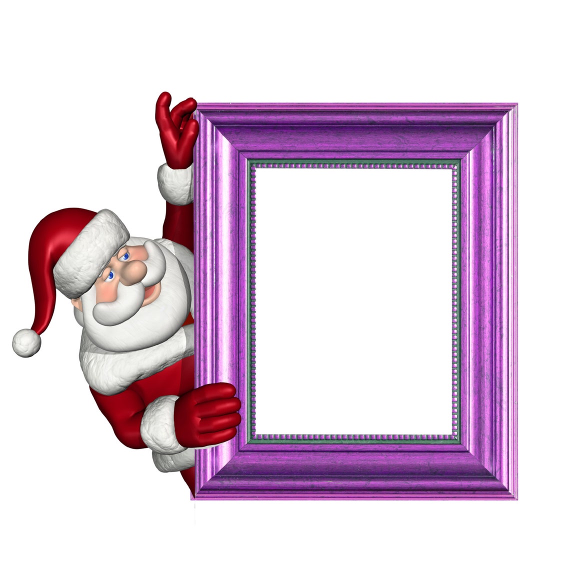 Digital Background Template Virtual Santa Claus Santa | Etsy