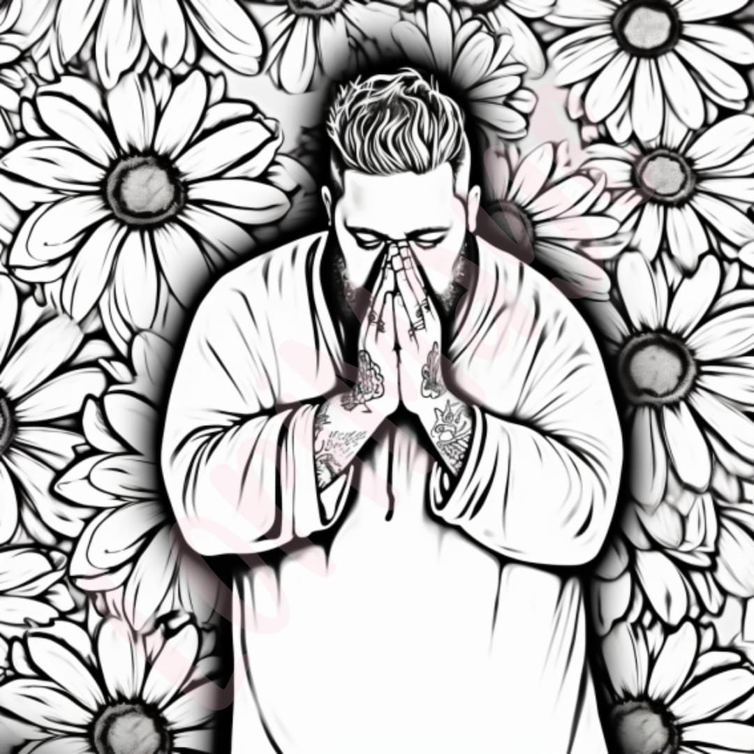 Jelly Roll Coloring Pages, Digital Prints, Jelly Roll Adult Coloring ...
